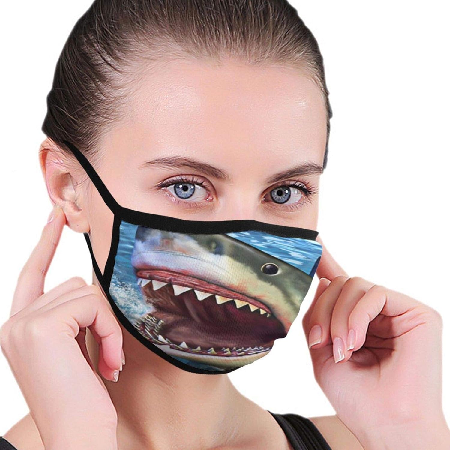 Shark Style Face Mask Reusable Anti Dust Mouth Cloth Face Mask Washable ...