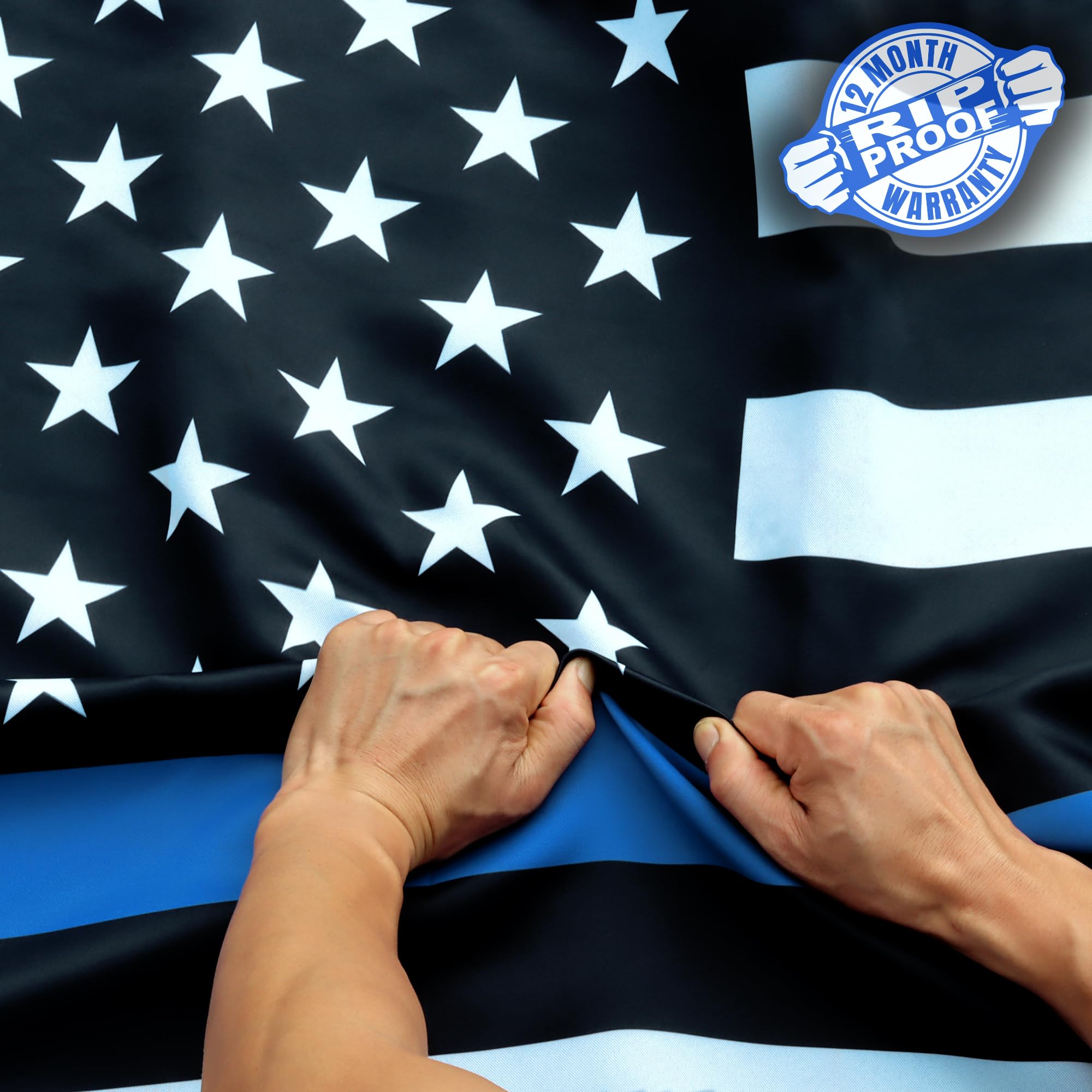 Mua Anley Rip-Proof Double Sided 3-Ply Thin Blue Line USA Flag 3x5 Foot ...