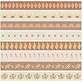 Amazon.com: Whaline 82Ft Modern Boho Bulletin Board Borders Tulip ...
