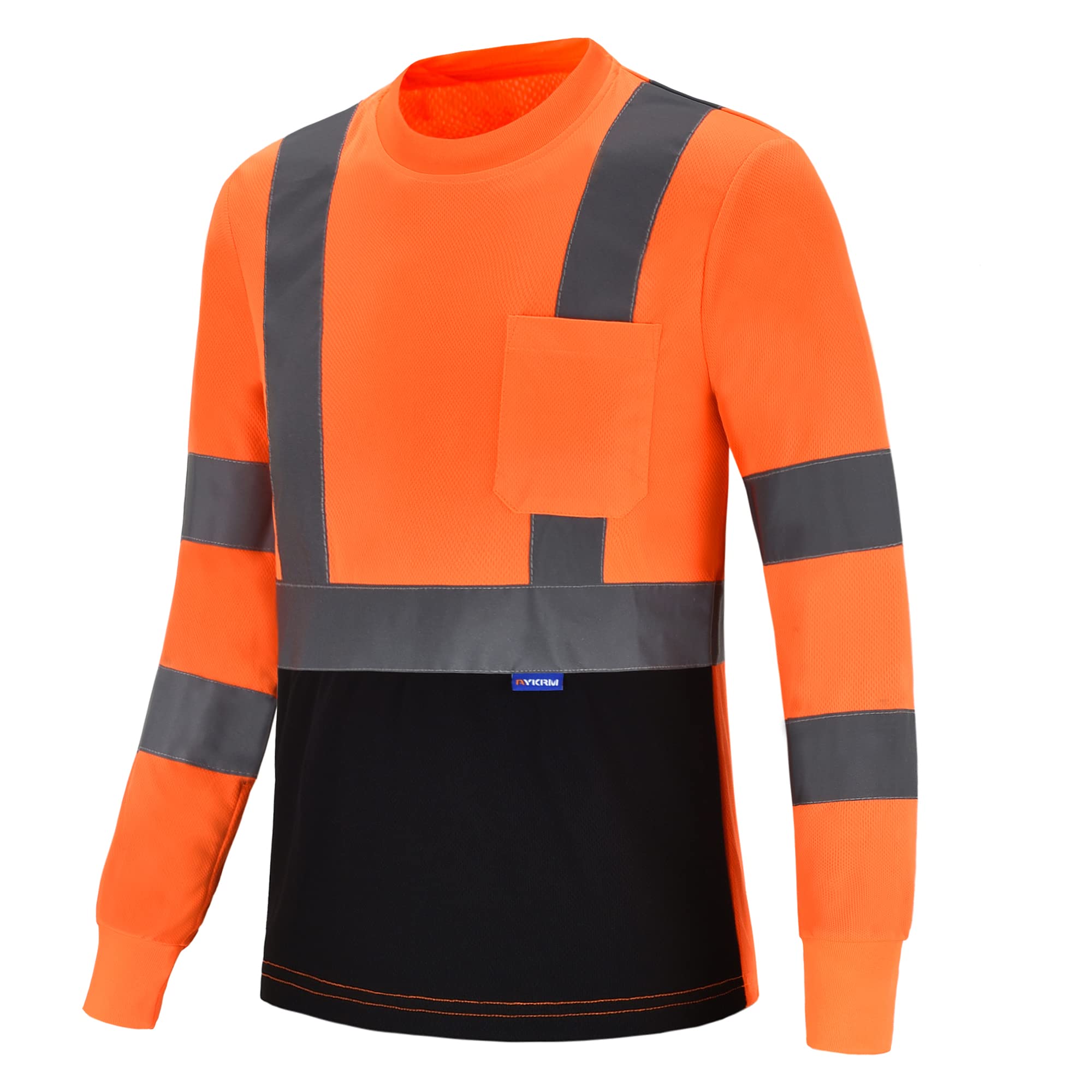 AYKRM Construction Shirts Safety T Shirt Reflective High Visibility hi ...