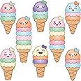 Amazon.com: Whaline 47Pcs Summer Ice Cream Cut-Outs Cute Ice Cream Cone ...