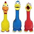 Pet Supplies : Latex Squeaky Chicken Dog Toy, Rubber Chicken Woodpecker Duck for Pet Dogs ...