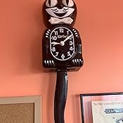 Kit-Cat Wall Clock, Black: Amazon.ca: Home & Kitchen