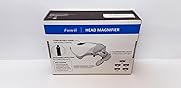 Fancii Headband LED Illuminated Head Magnifier Visor - 1X to 3.5X Zoom ...