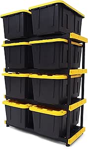 Amazon.com: Commander Shelving Unit and Tough Storage Containers ...