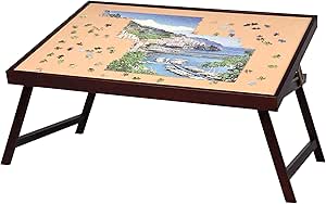 Lavievert Wooden Jigsaw Puzzle Table Large Portable Folding Tilting ...
