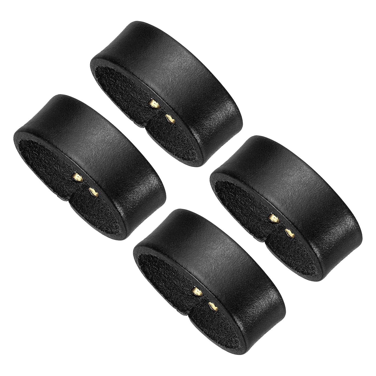 PATIKIL Leather Loop Keeper, 4 Pack Leather Loops Belt Keeper Loops Retainer Straps Replacement ...