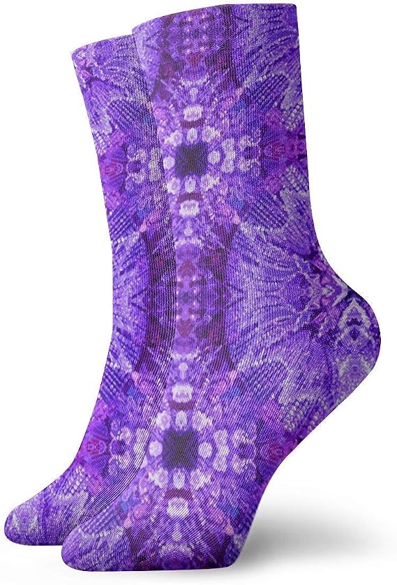 Calcetines transpirables que brillan en la oscuridad, color morado ...