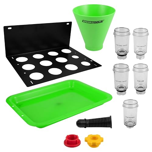OEMTOOLS 87039 Spill Free Funnel Set, Universal Coolant Funnel Kit ...