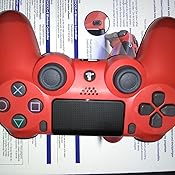Sony PlayStation DualShock 4 Controller - Red: Amazon.co.uk: PC & Video ...