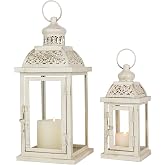 Amazon.com: DECORKEY Large Lantern Decorative Outdoor & Indoor, Set of ...