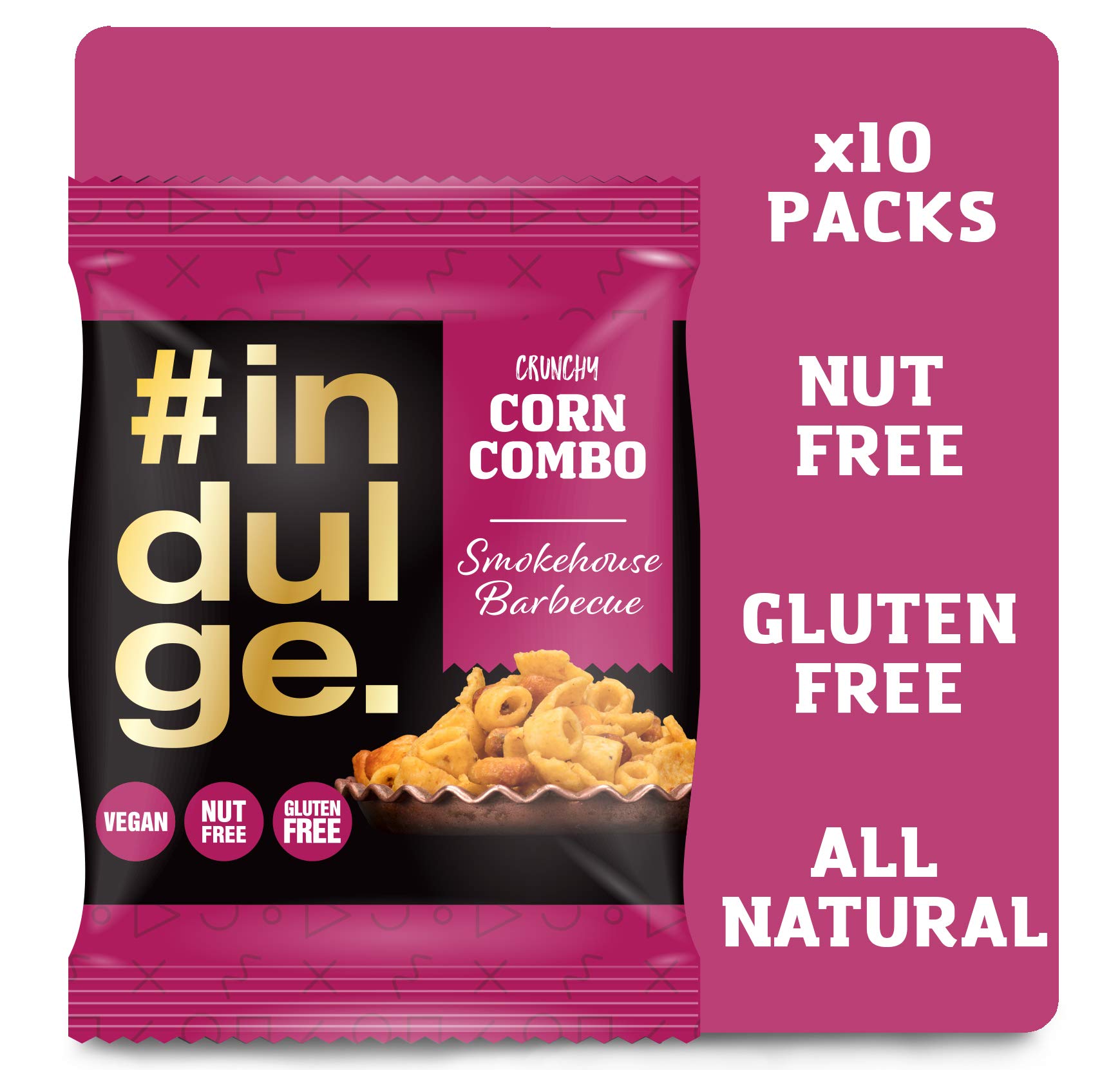 Buy Indulge Crunchy Corn Nibbles - Smokehouse BBQ Flavour - Gluten Free ...