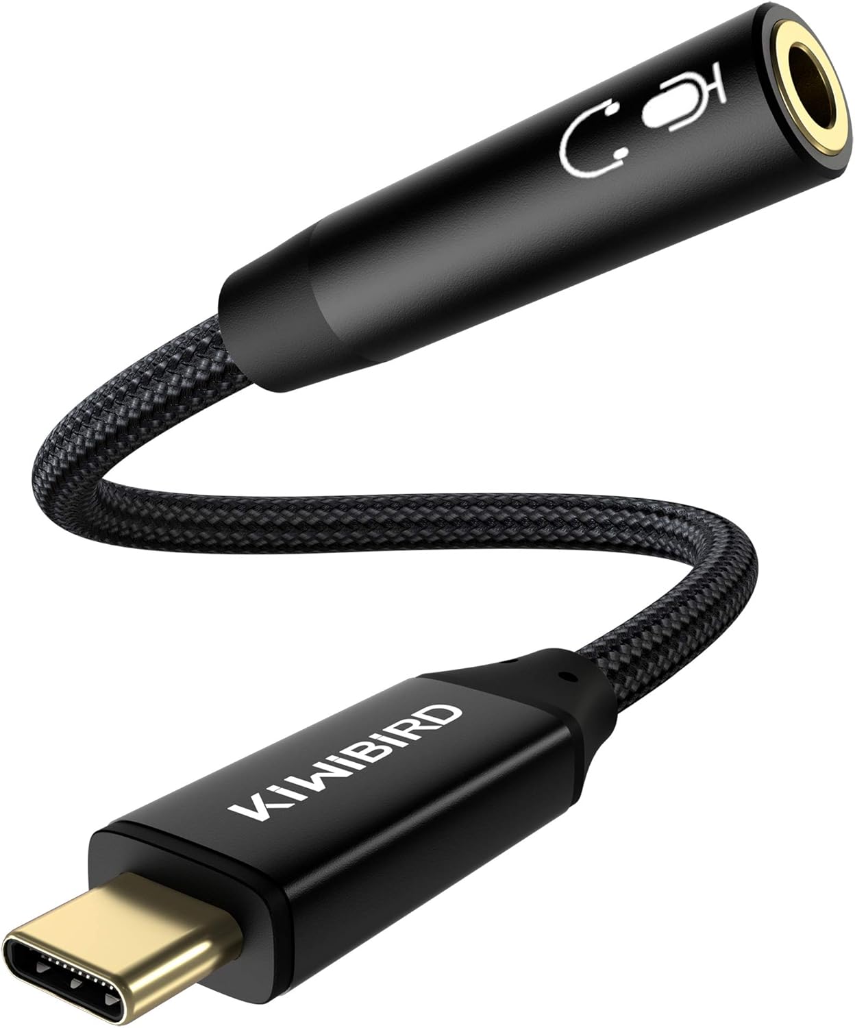 KiWiBiRD USB-C to 3.5mm Digital Mini Jack Audio Aux Adapter, Type C ...