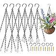 Amazon.com: Hanging Basket Chains, Hanging pots, Black 3 Leads Flower ...