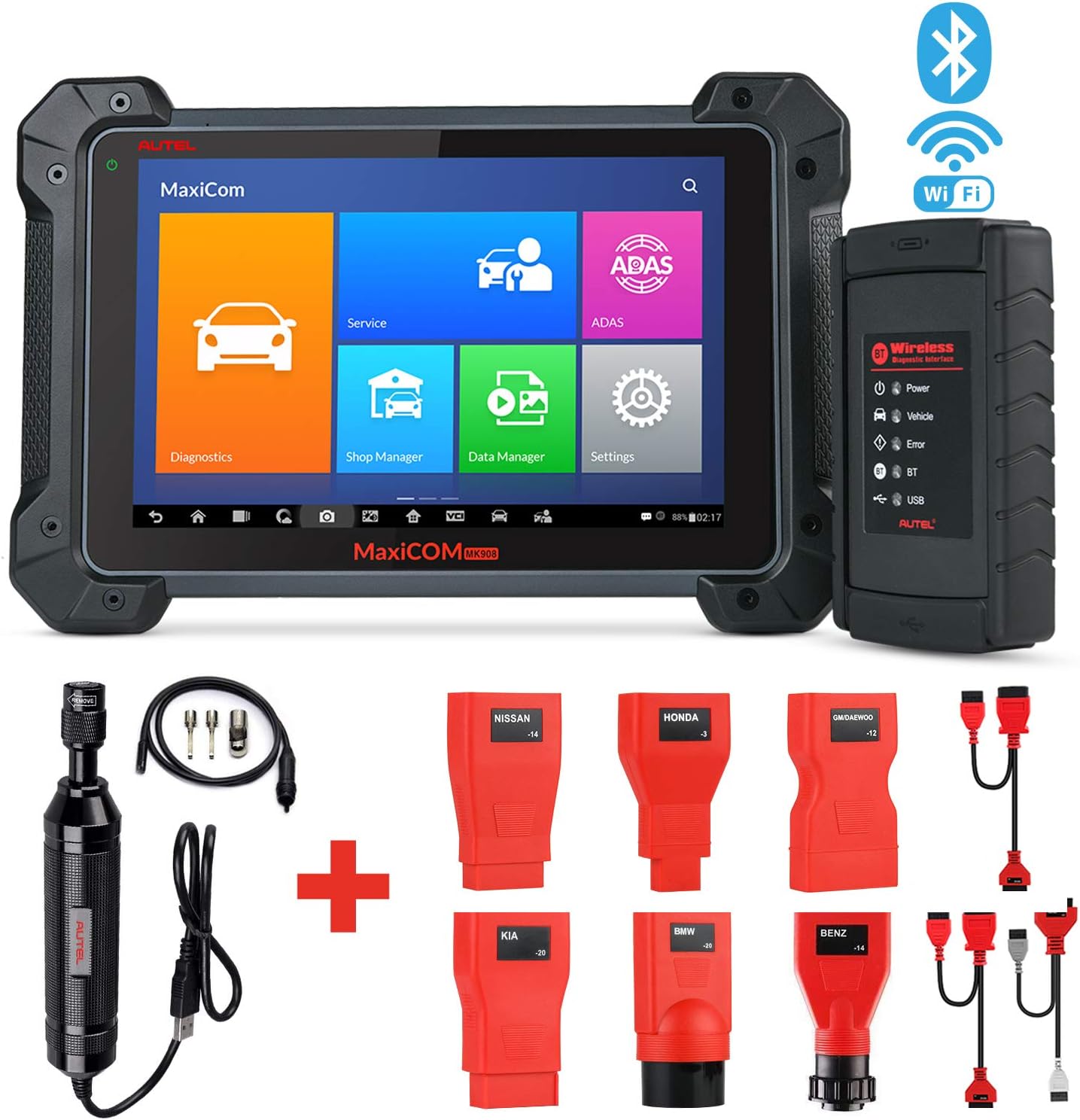 Autel MaxiCOM MK908 Auto Diagnosegerät OBD2 Scanner mit MV108 ...