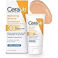 Amazon.com : CeraVe Hydrating Mineral Sunscreen with Sheer Tint ...