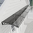Amazon.com : Awning for Door Entrance 40x120 Inch, Polycarbonate Canopy Front Door Awnings ...