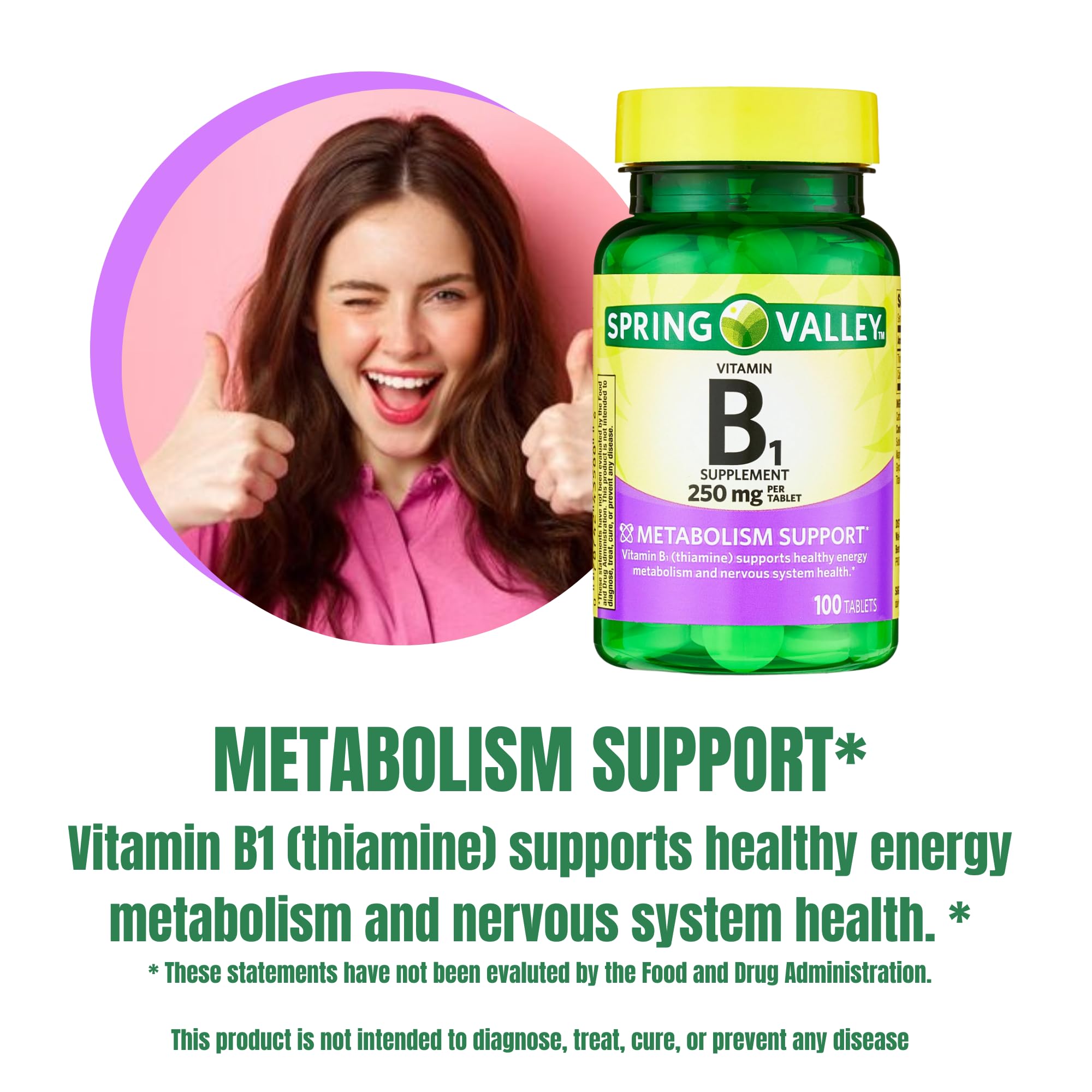 Mua Spring Valley Vitamin B1 (Thiamine) 250mg Tablets, 100 Count ...