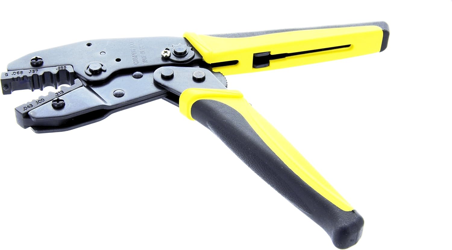 Professional Crimping Tool with Dies for Installing Crimp Connectors on ...
