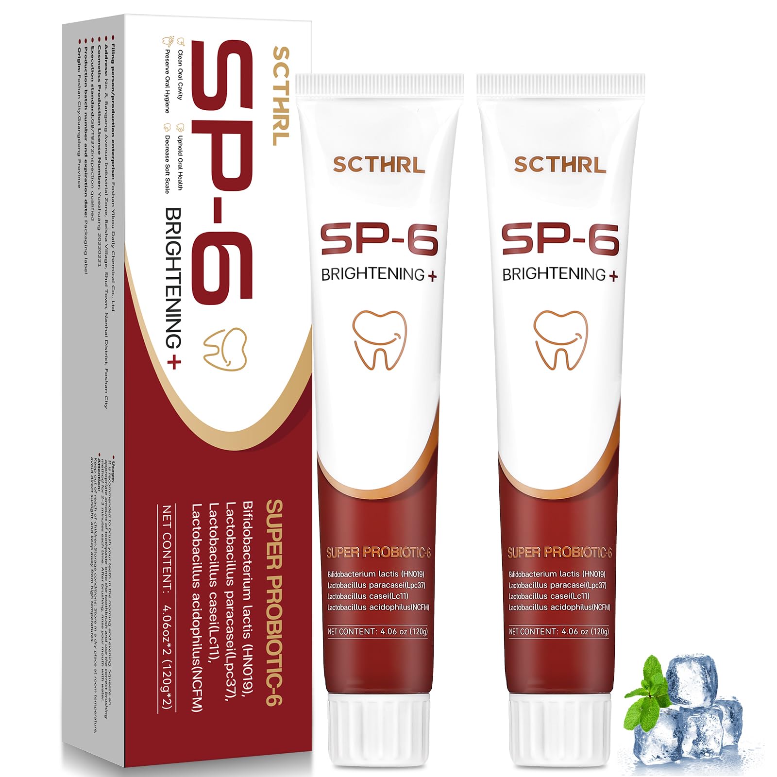 SP-6 Probiotic Ultra Whitening Toothpaste Upgraded, SP-6 New Version ...
