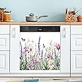 Amazon.com: Kigai Flowers Butterfly Dishwasher Door Cover Reusable ...