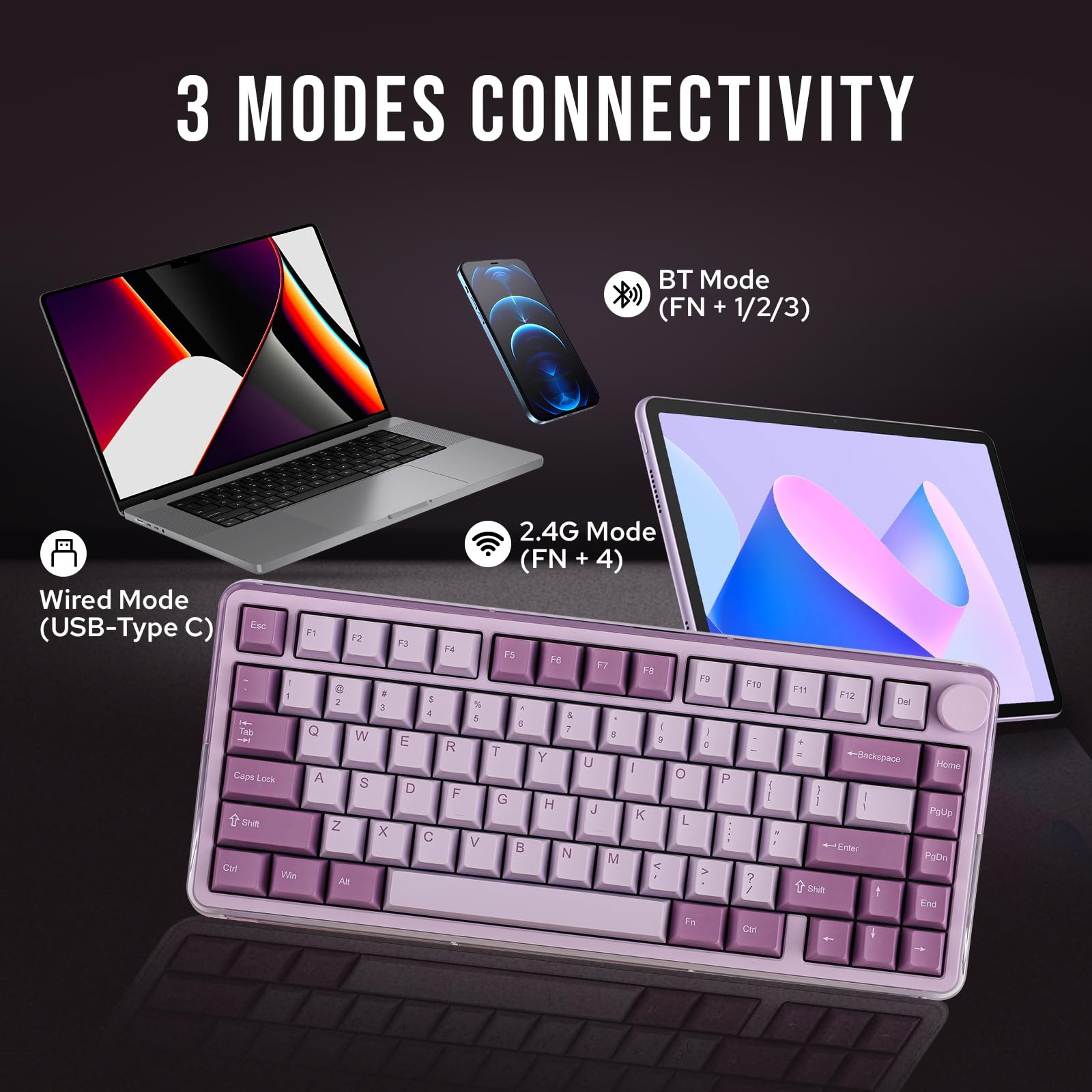 Mua KiiBOOM Breeze 75 75% CNC Aluminum and Acrylic Wireless Gaming ...