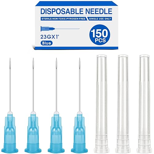 150 Pack 23 Ga 1 Inch Luer Lock, Lab Accessories, Industrial Dispensing ...