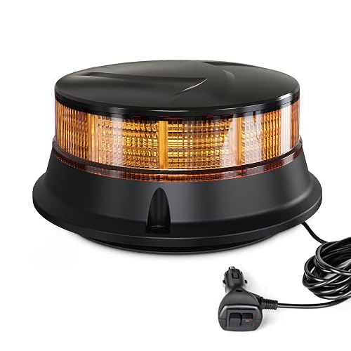 Agrieyes Amber Beacon Light 4.2Inch, Flashing Safety Warning Lights ...