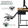 Uncaged Ergonomics KT2-b Under-Desk Adjustable Height & Angle Sit to ...