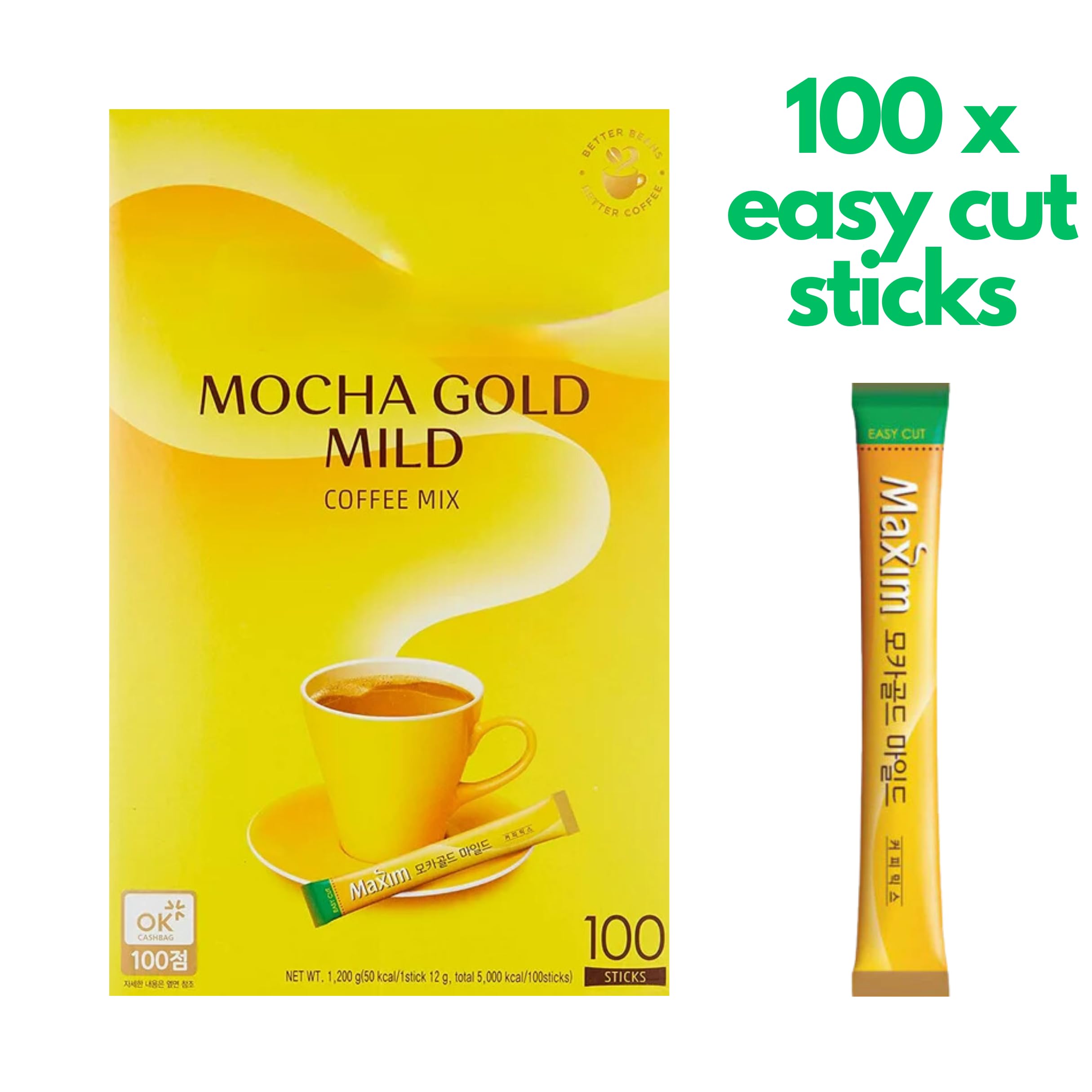 Mua Maxim Mocha Gold Mild Coffee Mix 2 Boxes (100 Ct Each) - Korean ...
