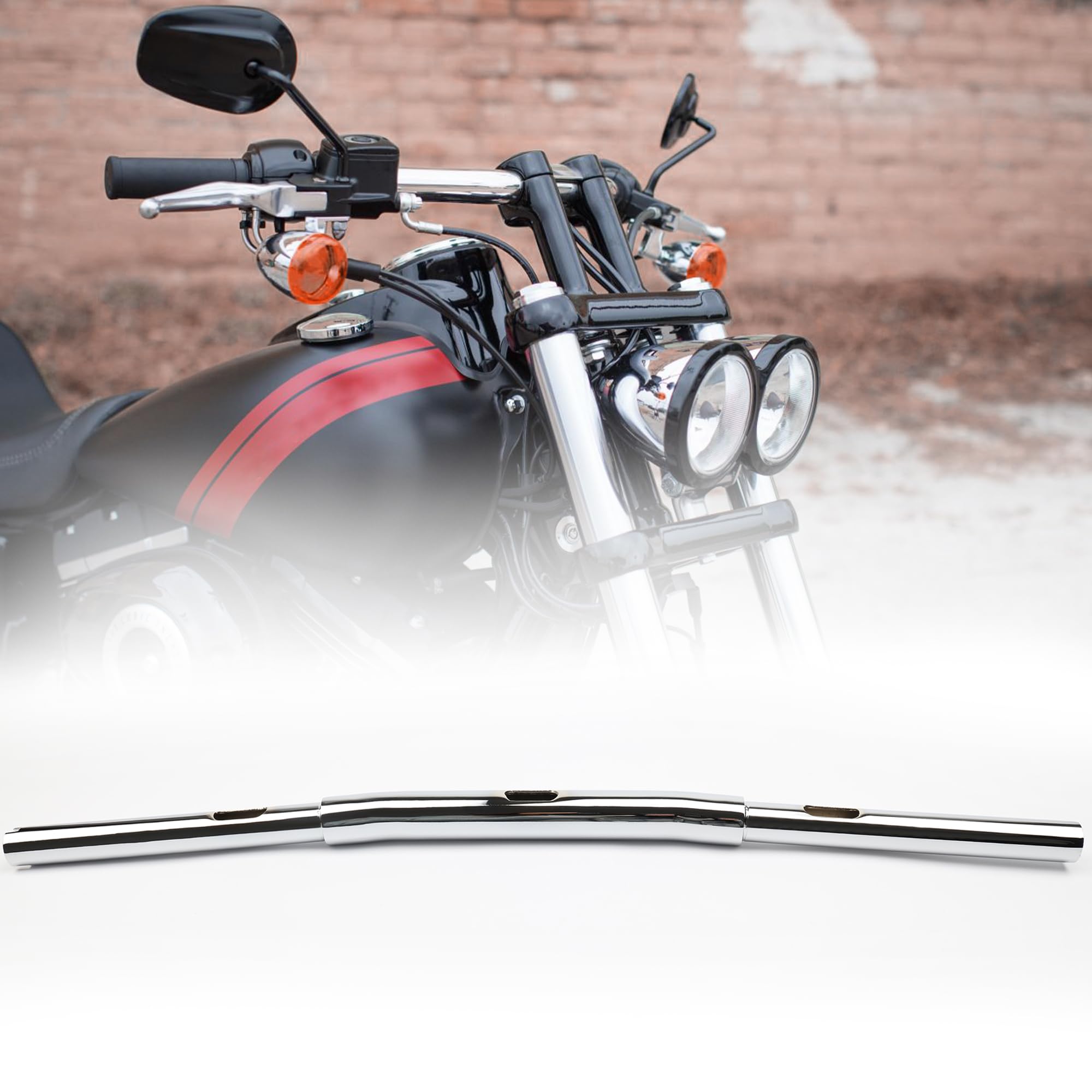 TIGERSGATE Drag Bars 1.25 inch Handlebars for 2018-Up Harley Softail ...