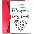 Amazon.com : Esivelo Pawsome Dog Dad Father's Day Card, Cute Fur-Kid ...