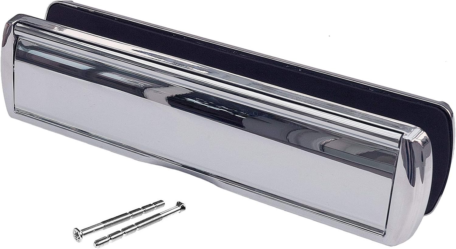 12″ Polished Chrome Omega Letterplate Premium Heavy Duty Sprung Letter ...