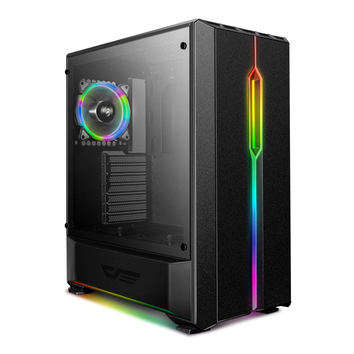 Aigo darkFlash T20 Black ATX Mid-Tower Desktop Computer Gaming Case USB ...