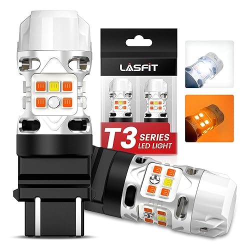 LASFIT T3 3157 Switchback LED Bulb, 3057 3457 4157 Front Turn Signal ...