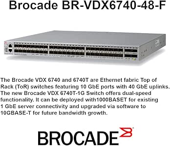 Amazon.com: Brocade Communications - BR-VDX6740-48-F - Brocade VDX 6740 ...