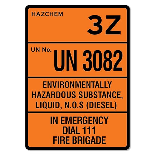Hazchem Sign 3Z UN3082 Environmentally Hazardous Substance, Liquid, NOS ...