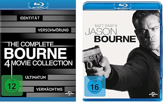 Bourne 1-5 Bourne Collection Box 1-4 + Jason Bourne im Set - Deutsche ...