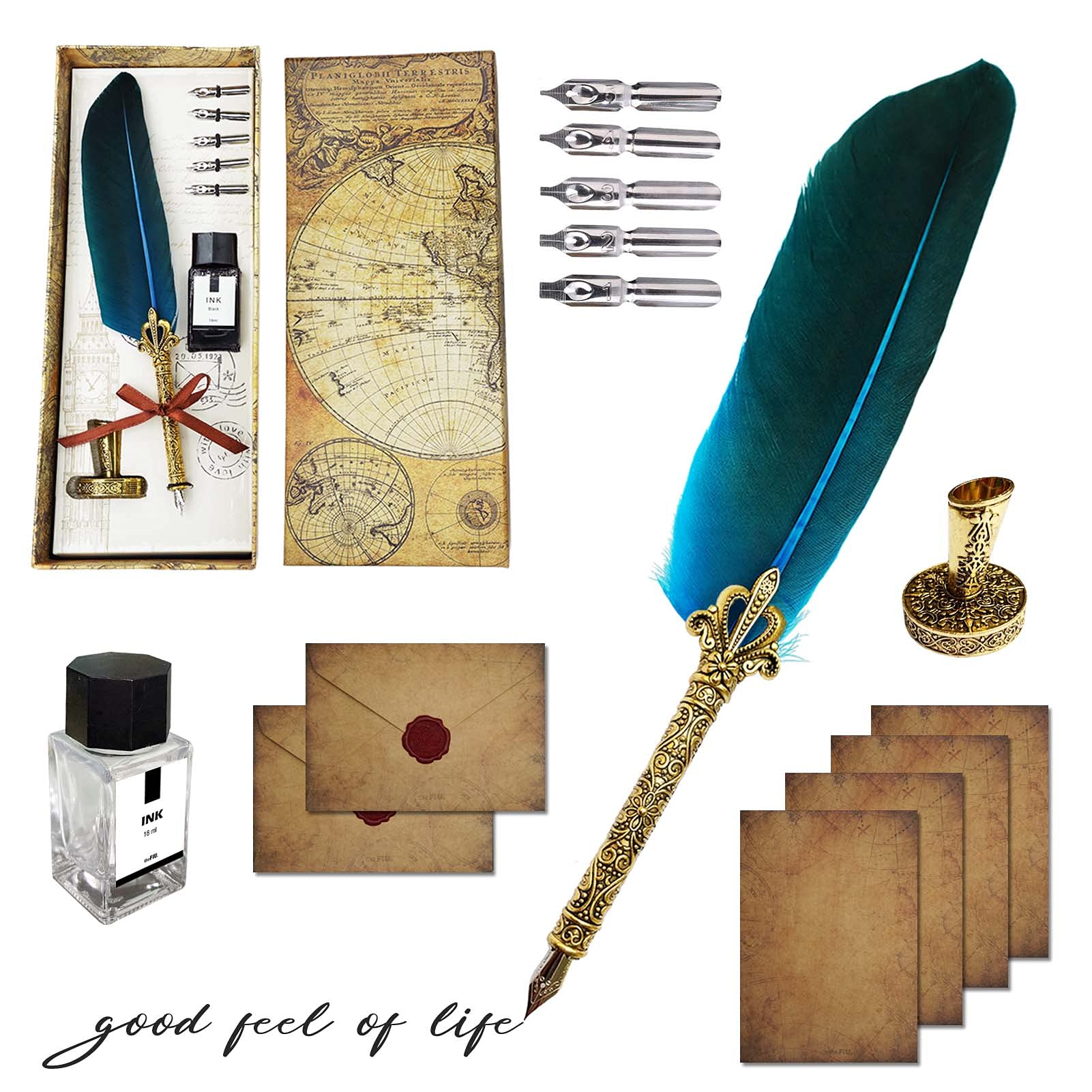 Buy theFIU. Quill Pen Upgraded Fountain Pen for Writing Calligraphy ...