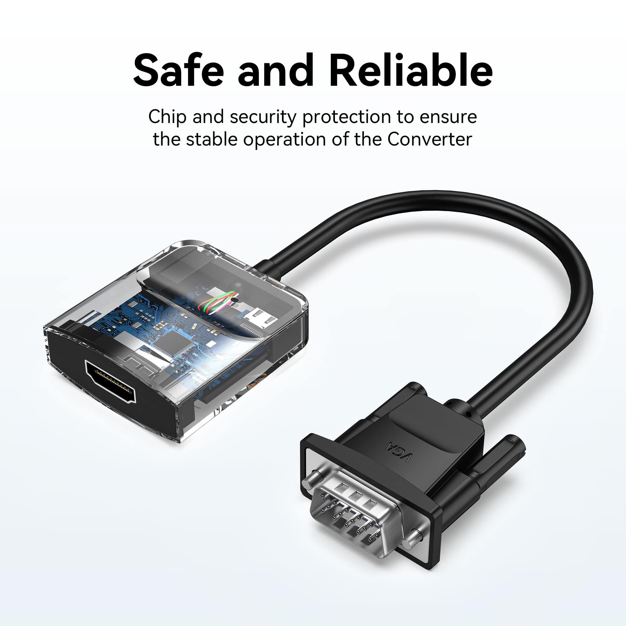 Mua VENTION VGA to HDMI Adapter, Uni-Directional Gold-Plated VGA(Source ...