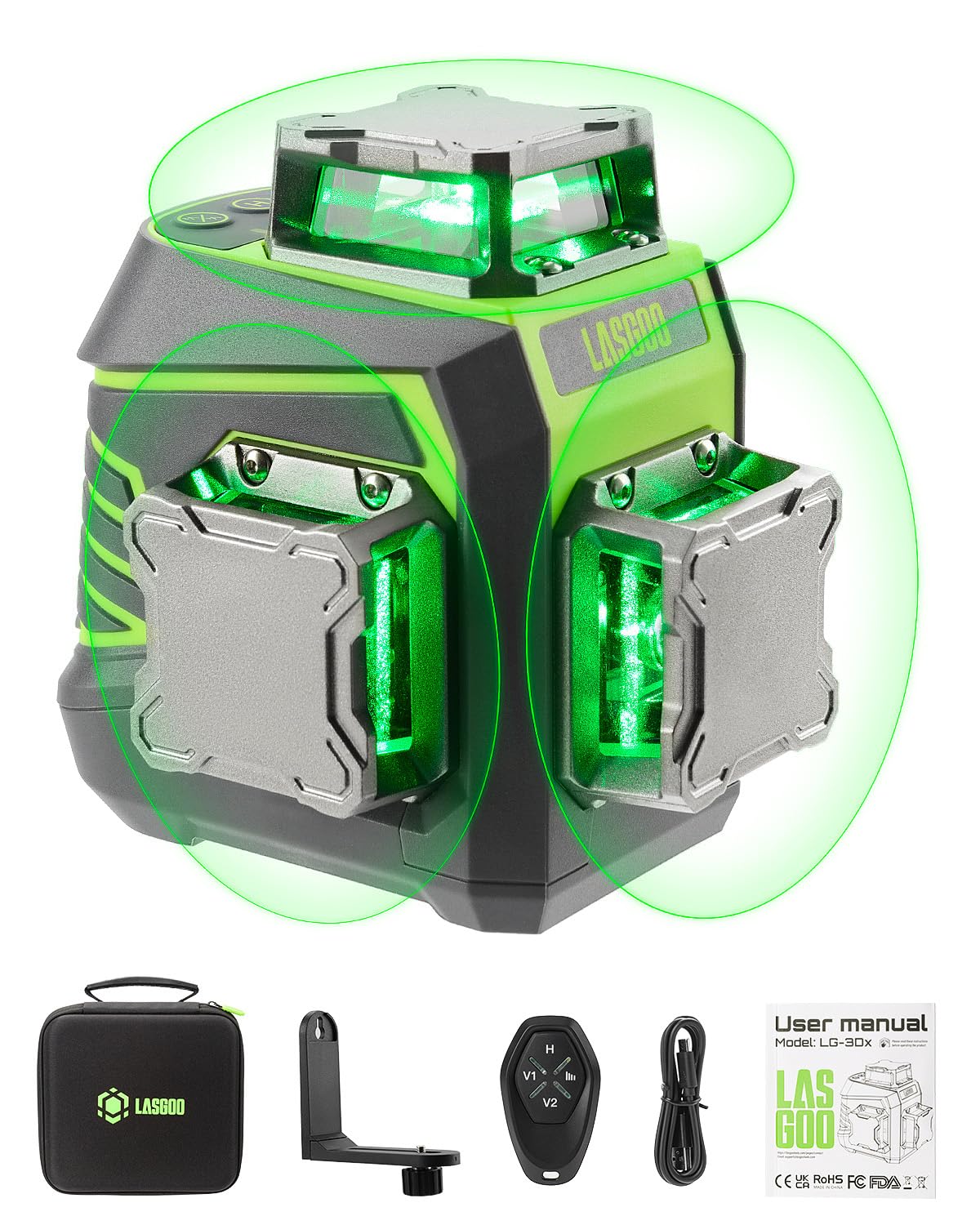 Mua LasGoo LG-3Dx Green Laser Marker, 3x360°, 3D Marking Laser Self ...