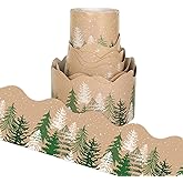 Amazon.com: Whaline 32.8Ft Watercolor Tree Bulletin Board Border ...