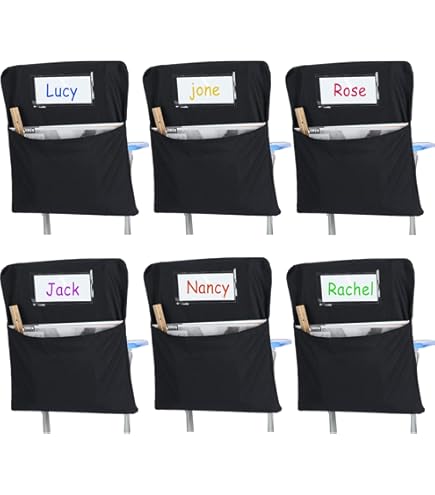 Student Chair Back Organizers With Storage Pockets 24 Pack Classroom ...