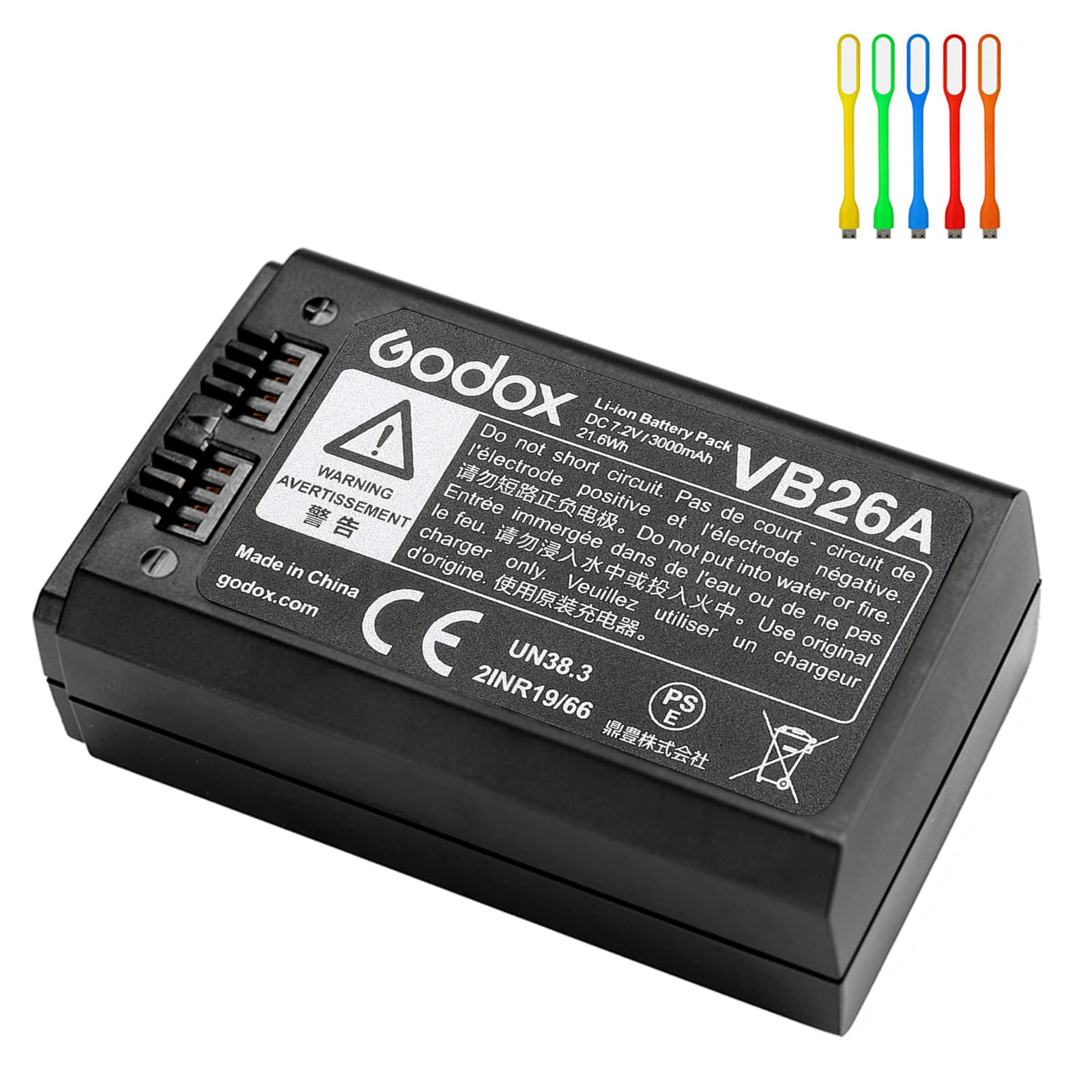 GODOX V1 Battery VB26 VB26A VB26B Rechargeable Li-ion Battery V1 V1-S ...