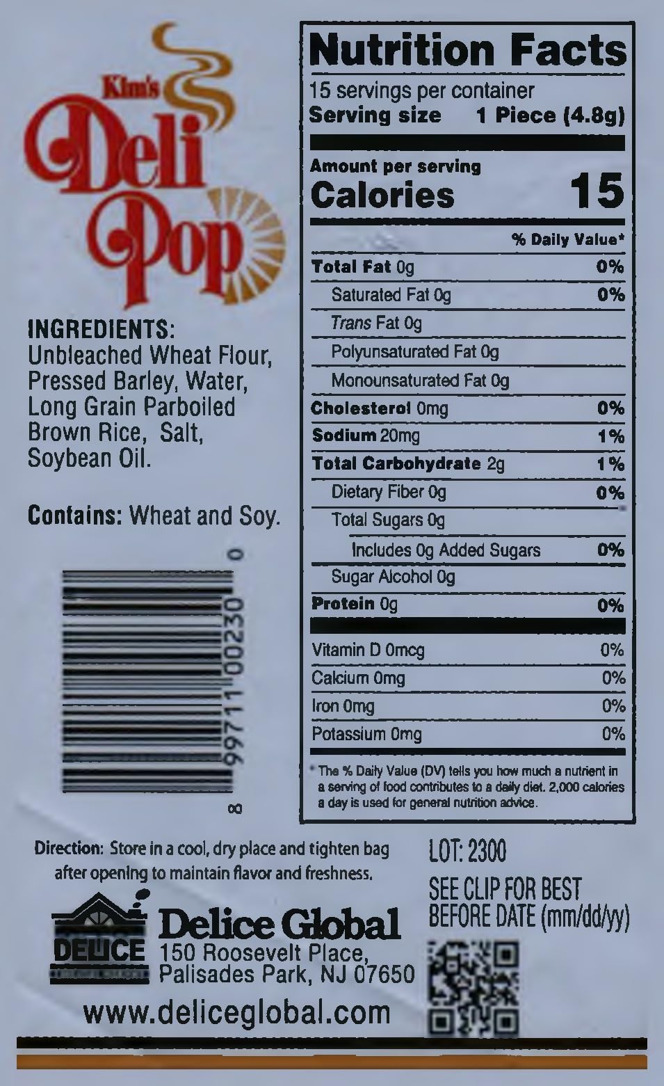 Mua Kim's Deli Pop Rice Cakes | 3 Pack | Keto, Paleo, Multigrain ...