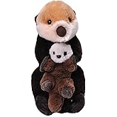 Amazon.com: Wild Republic Mom and Baby Chimpanzee, Stuffed Animal, 12 ...