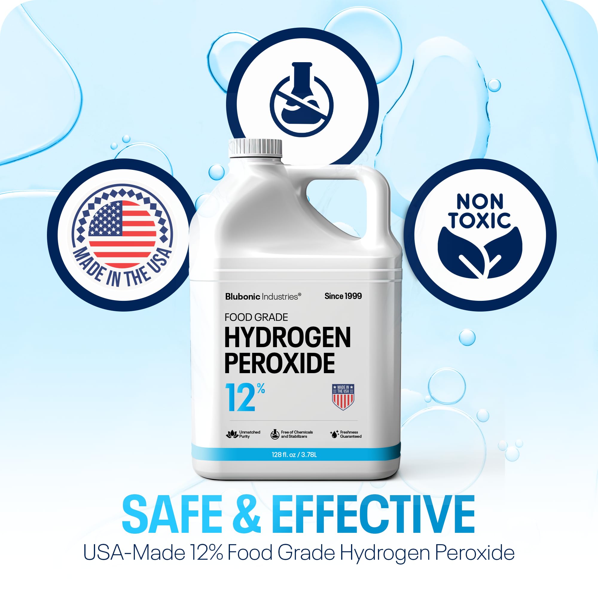 Mua Blubonic - Hydrogen Peroxide 12 Percent - 128 fl oz, Food Grade ...