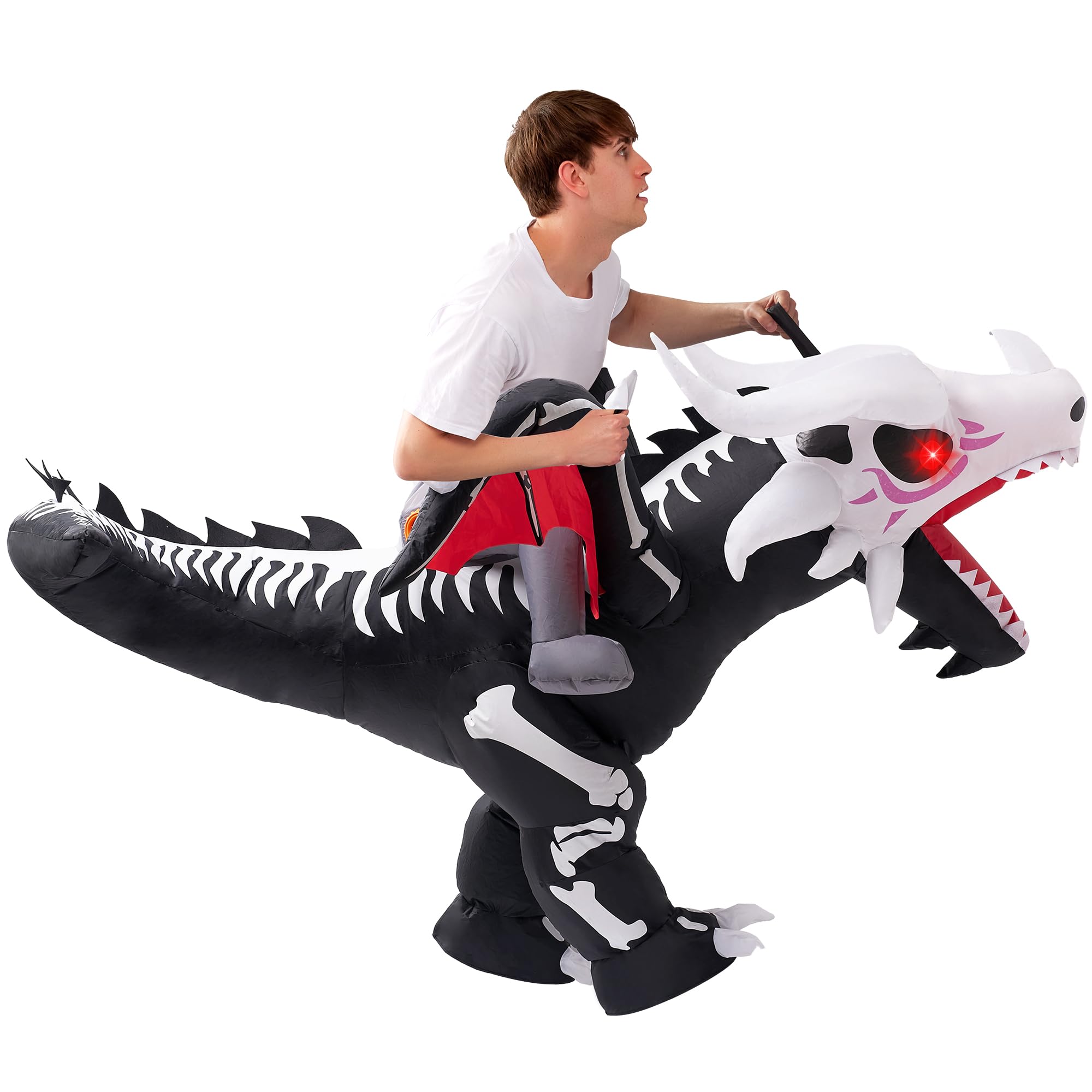 Spooktacular Creations Inflatable Costume for Adult, LED Light Eyes ...