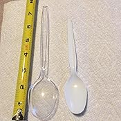 Amazon.com: HEB Texas Size Clear Plastic Spoons (Tablespoon) 8.25" Long ...