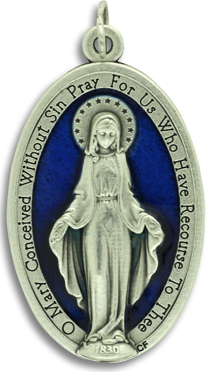 Amazon.com: Gifts Catholic, Inc. Lot of 3 - Large Blue Enamel ...